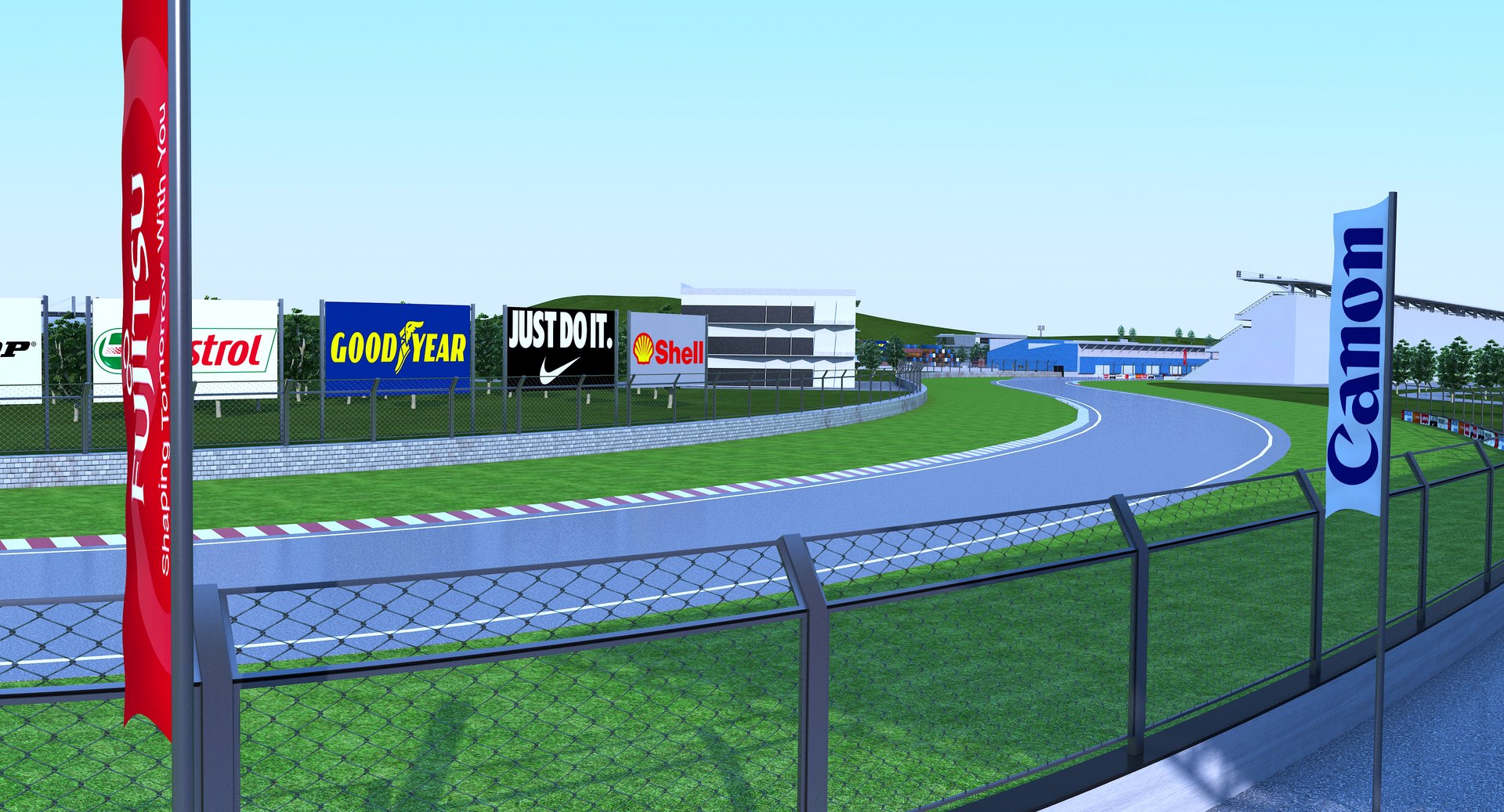 3D Car Race Track Model - TurboSquid 1349789