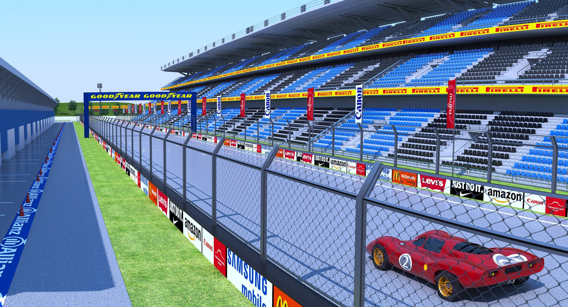 3D Car Race Track Model - TurboSquid 1349789