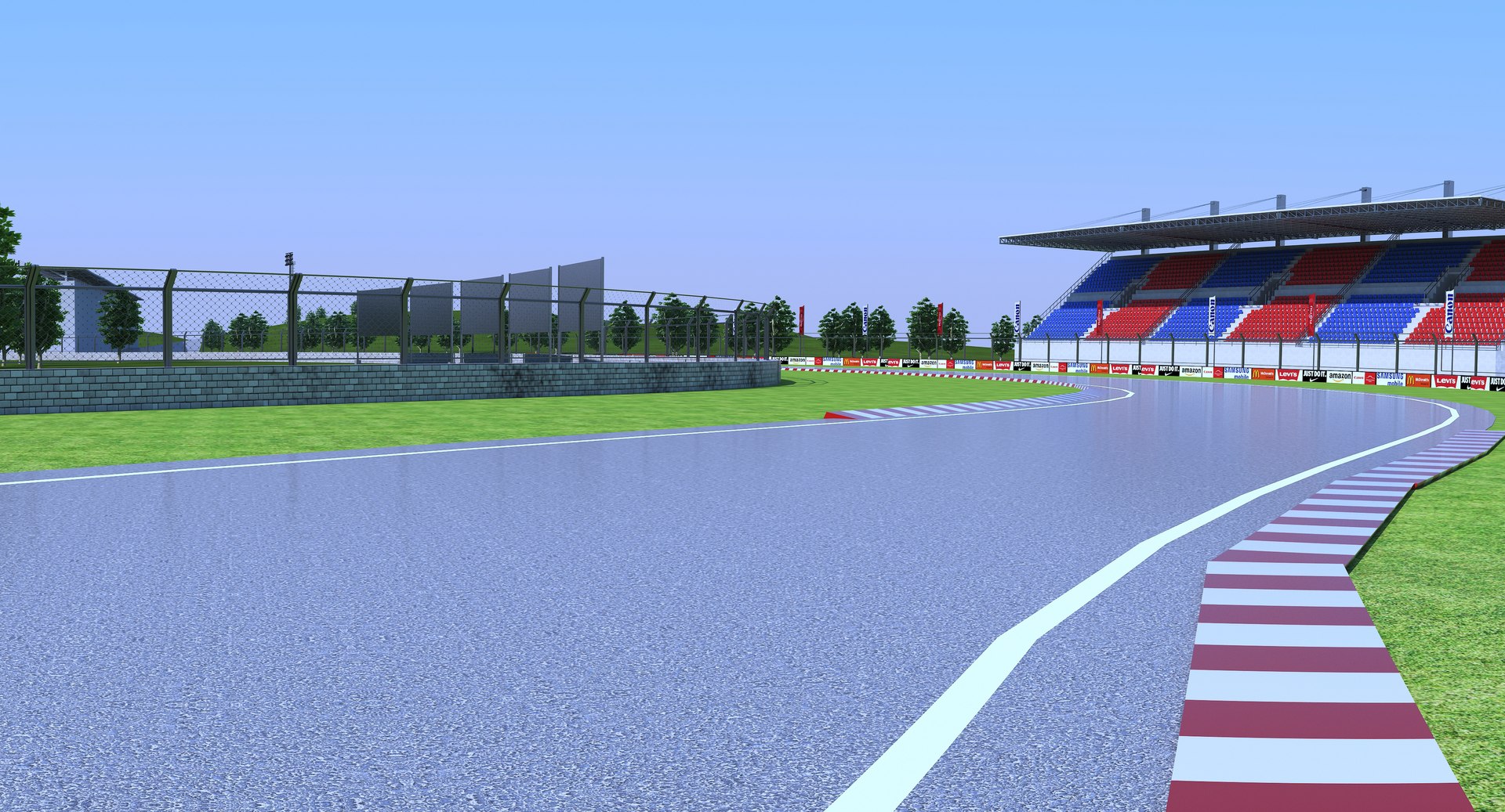 3D Car Race Track Model - TurboSquid 1349789