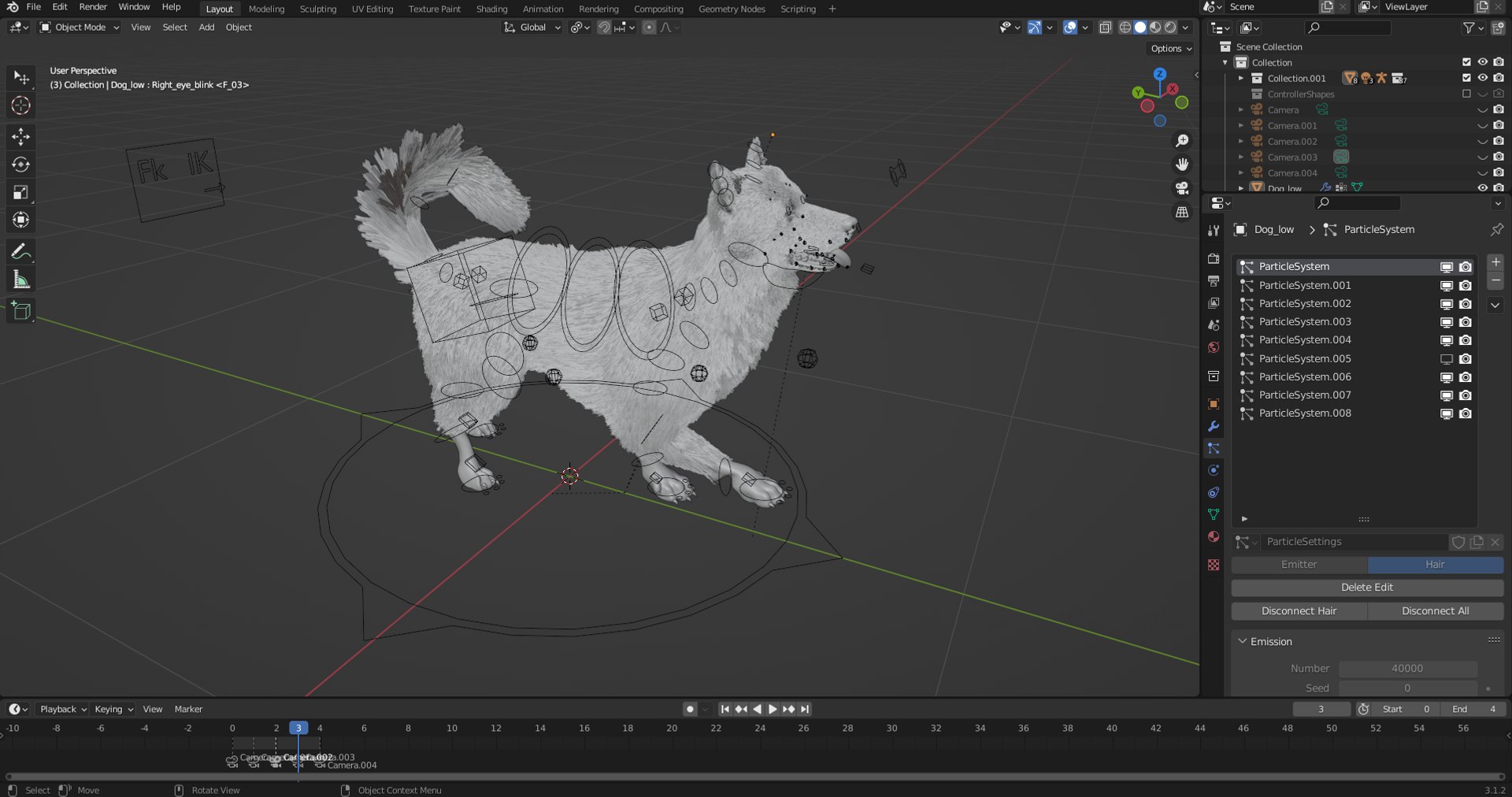 3D Fur Wolf Rigged and Animation in Blender model - TurboSquid 1988364
