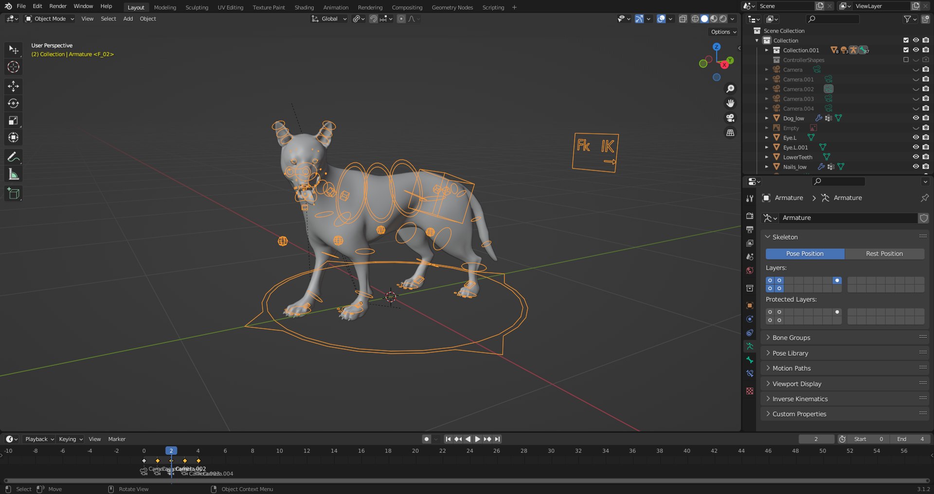 3D Fur Wolf Rigged and Animation in Blender model - TurboSquid 1988364