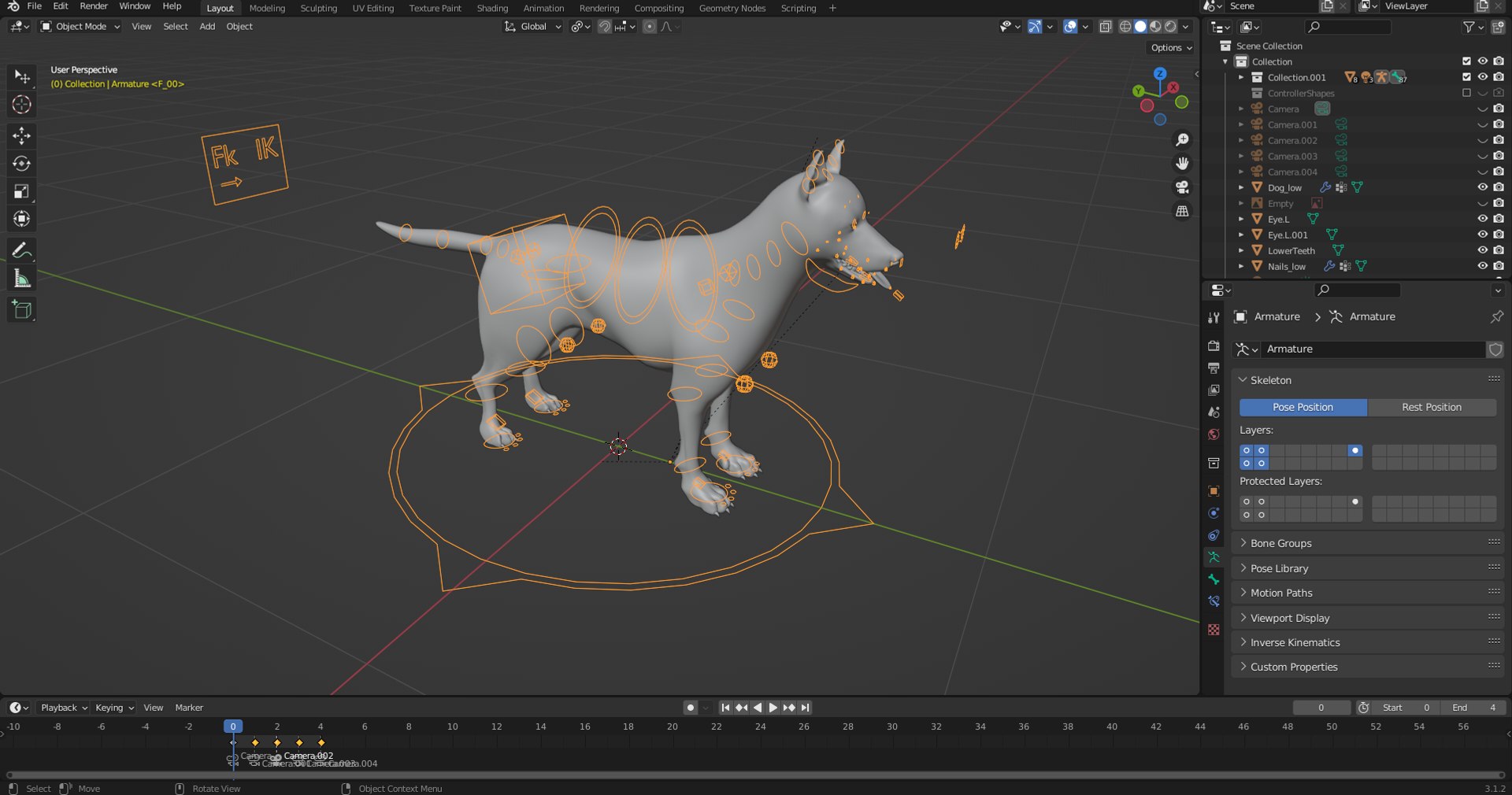 3D Fur Wolf Rigged and Animation in Blender model - TurboSquid 1988364