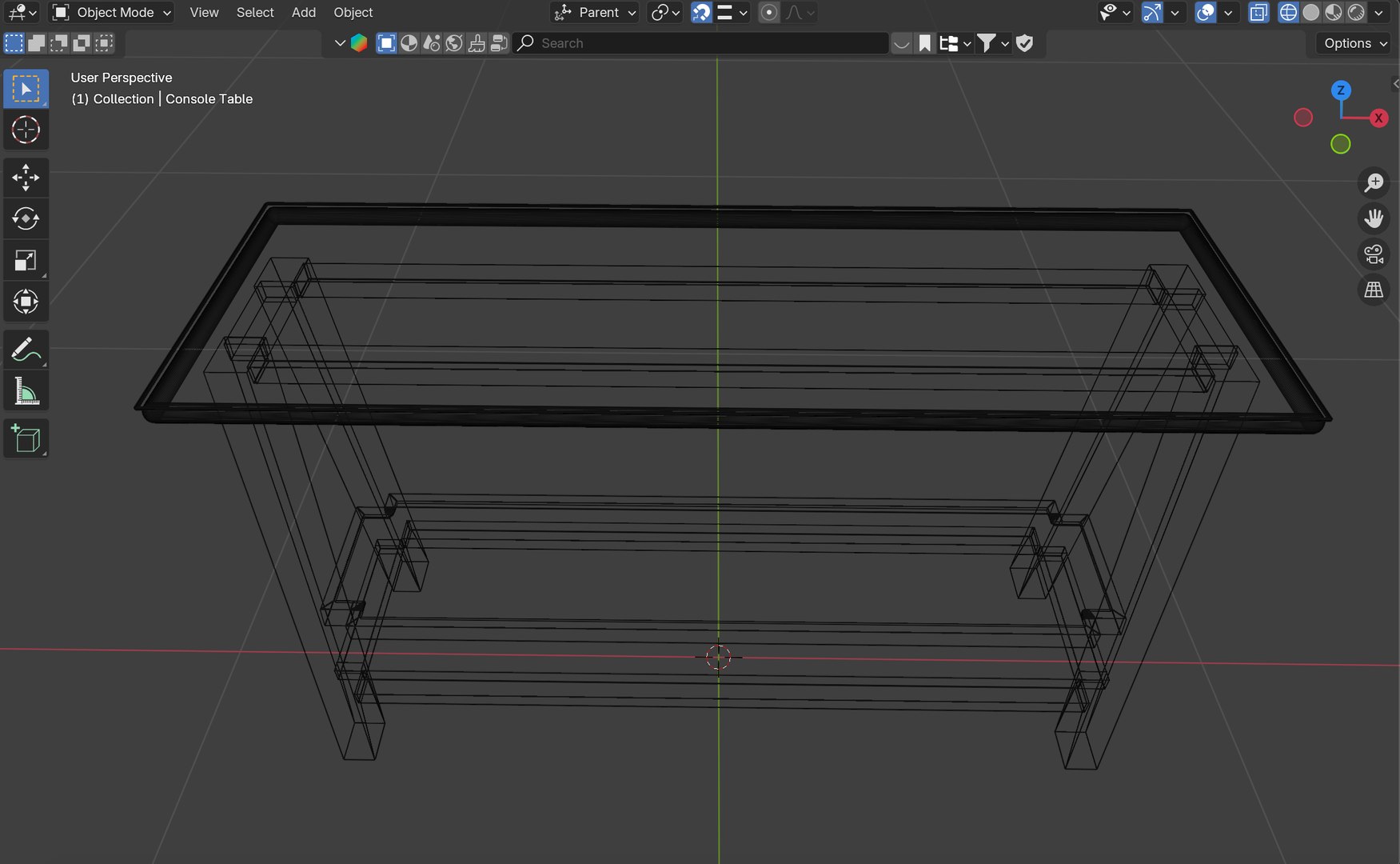 3D Console Table - TurboSquid 2397285