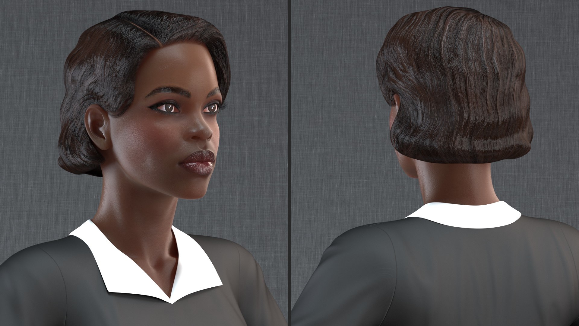Dark Skin Judge Woman 3D Model - TurboSquid 1669438
