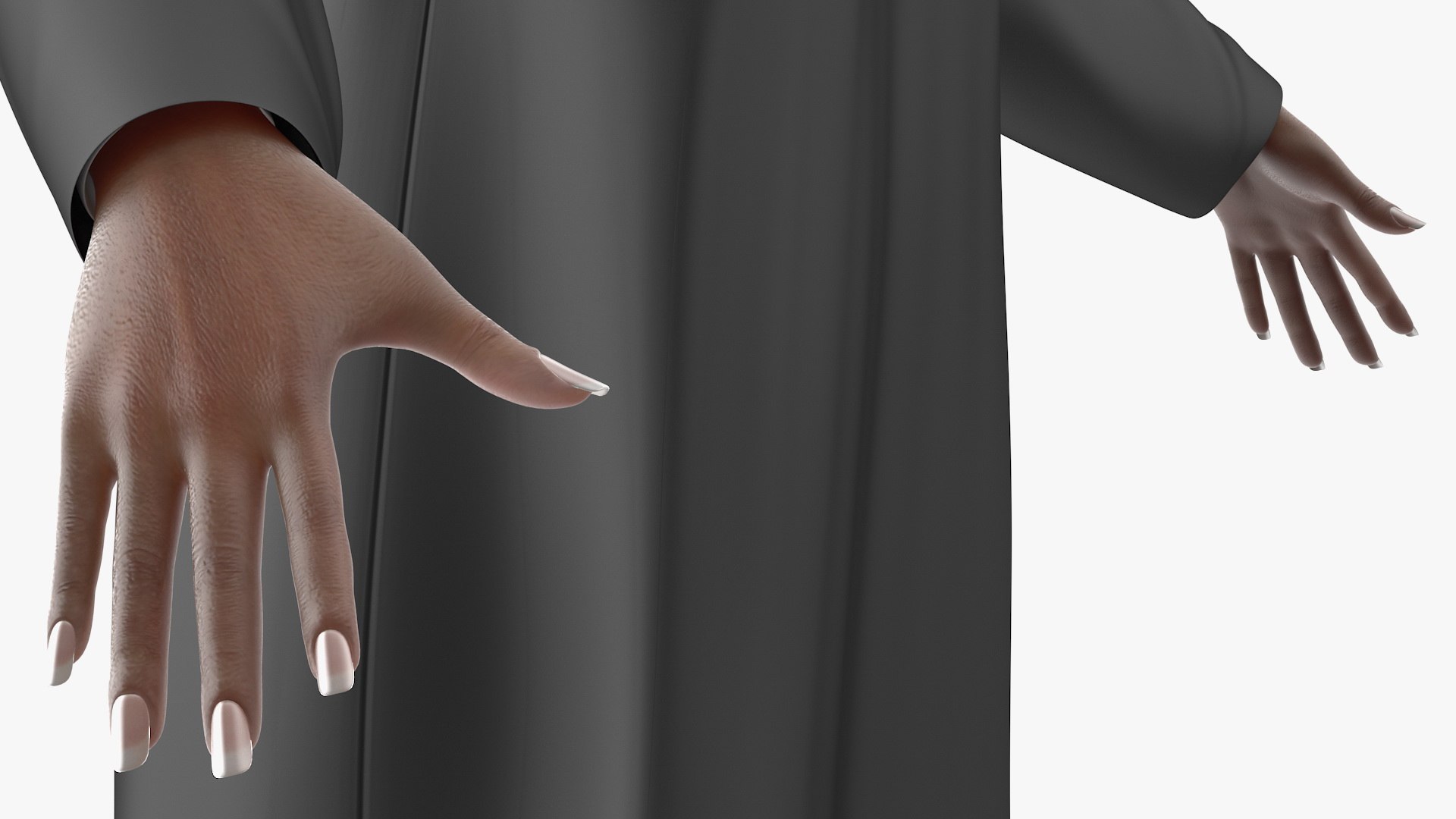 Dark skin judge woman 3D model - TurboSquid 1669438