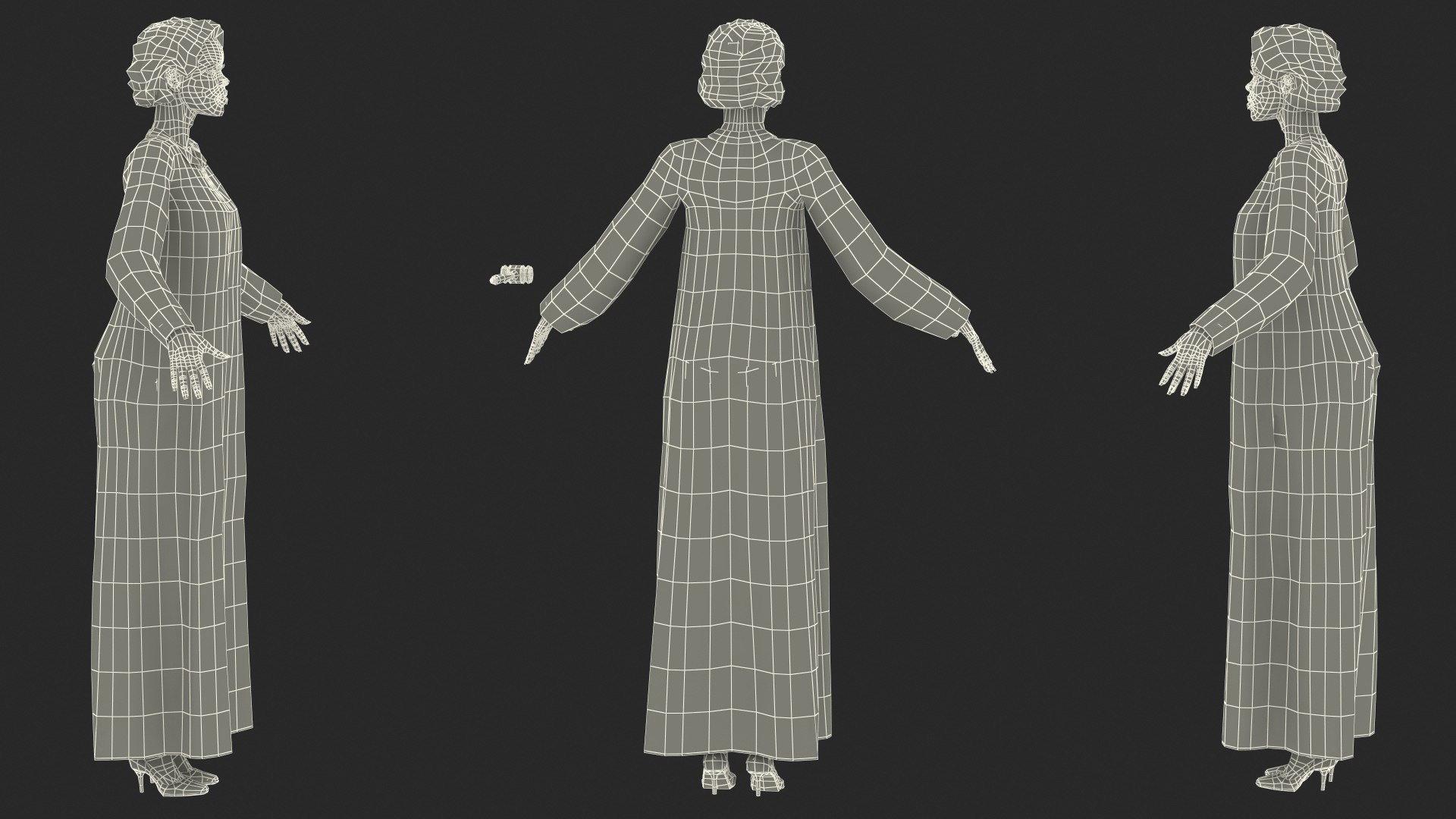 Dark Skin Judge Woman 3D Model - TurboSquid 1669438