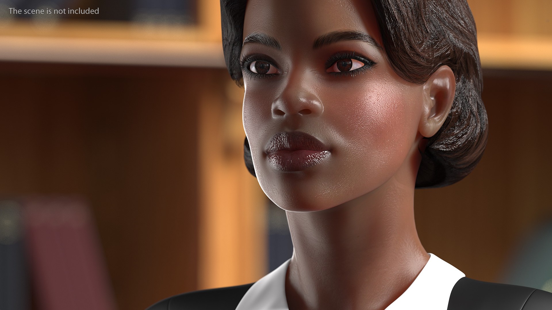 Dark Skin Judge Woman 3D Model - TurboSquid 1669438