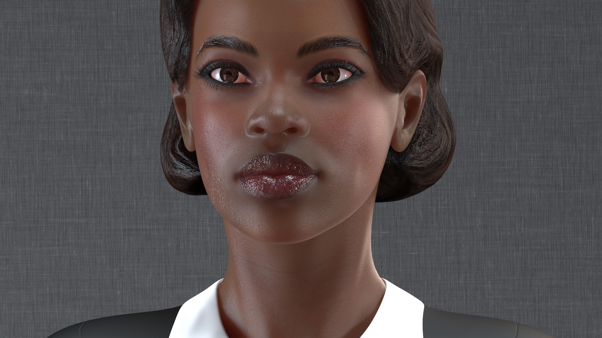 Dark Skin Judge Woman 3D Model - TurboSquid 1669438