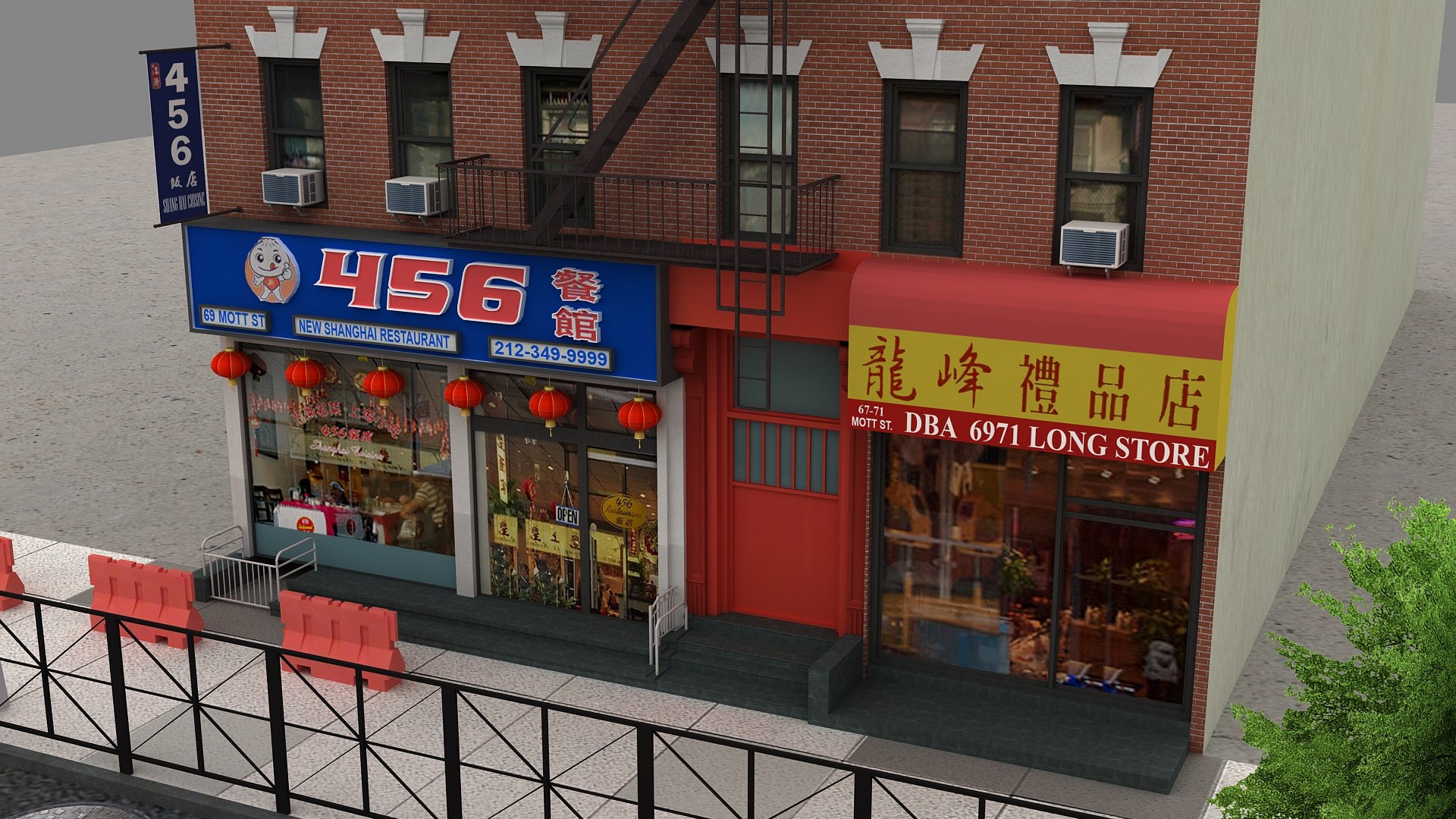 3D model Chinatown Manhattan Building 05 - TurboSquid 1852804