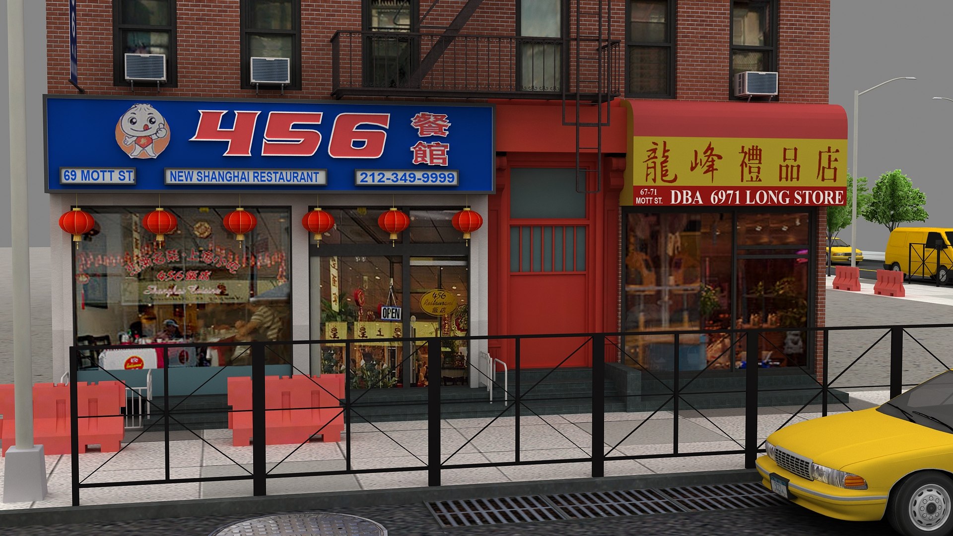 3D model Chinatown Manhattan Building 05 - TurboSquid 1852804