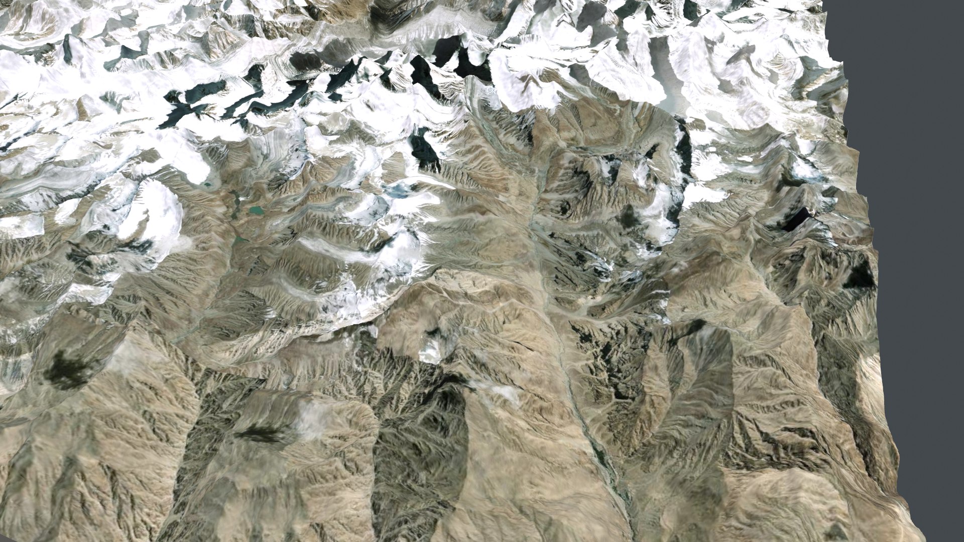 Mountain Landscape Shukpa Kunchang Glacier 3D Model - TurboSquid 1897273