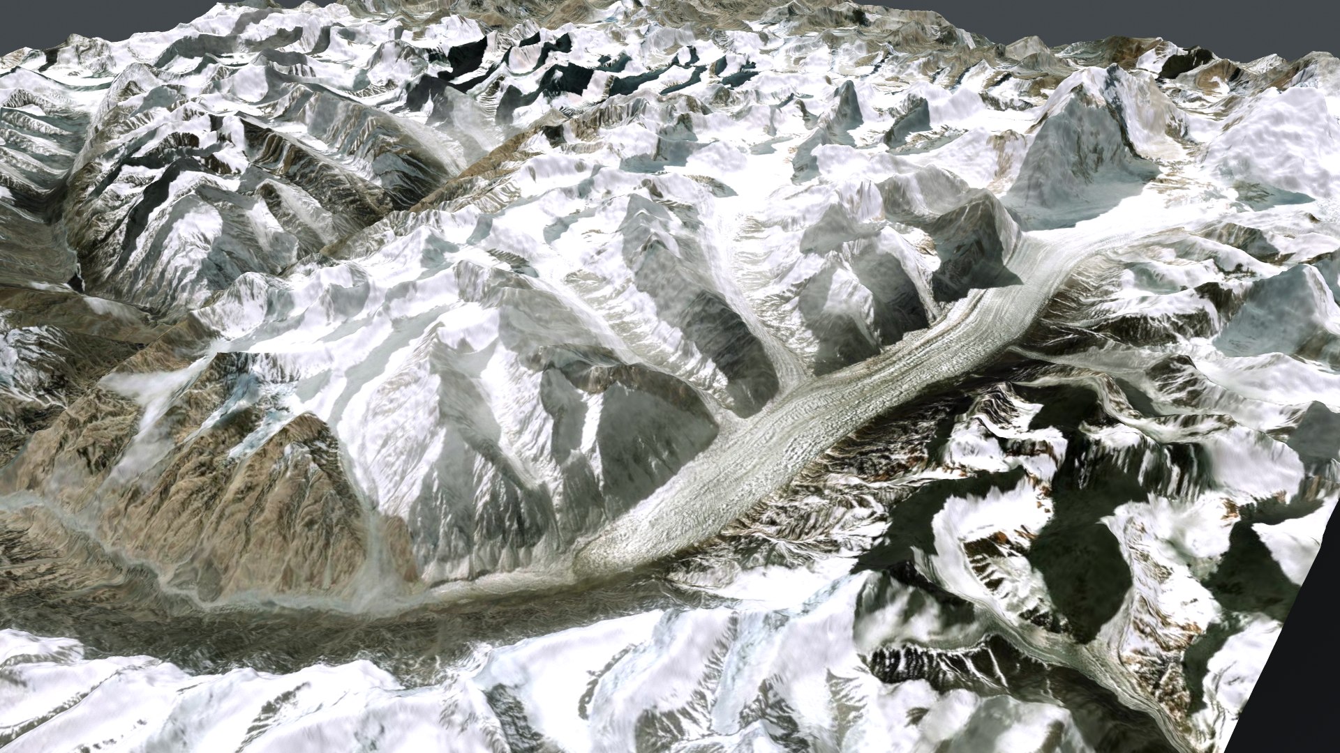Mountain Landscape Shukpa Kunchang Glacier 3D Model - TurboSquid 1897273