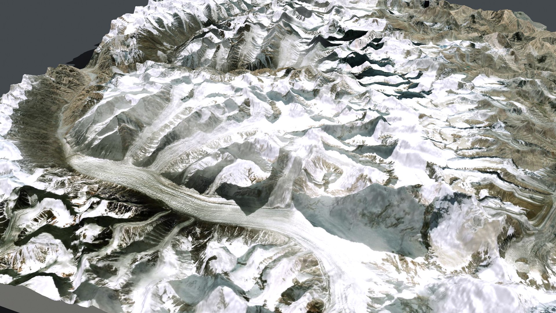 Mountain Landscape Shukpa Kunchang Glacier 3D Model - TurboSquid 1897273