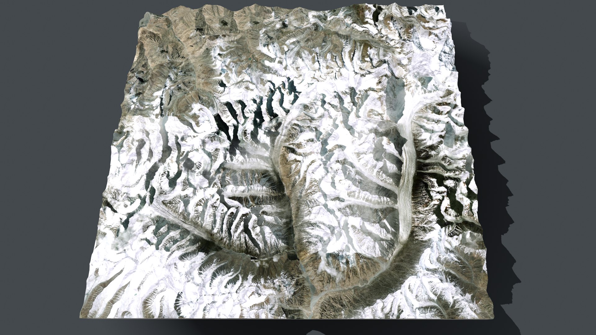 Mountain Landscape Shukpa Kunchang Glacier 3D Model - TurboSquid 1897273