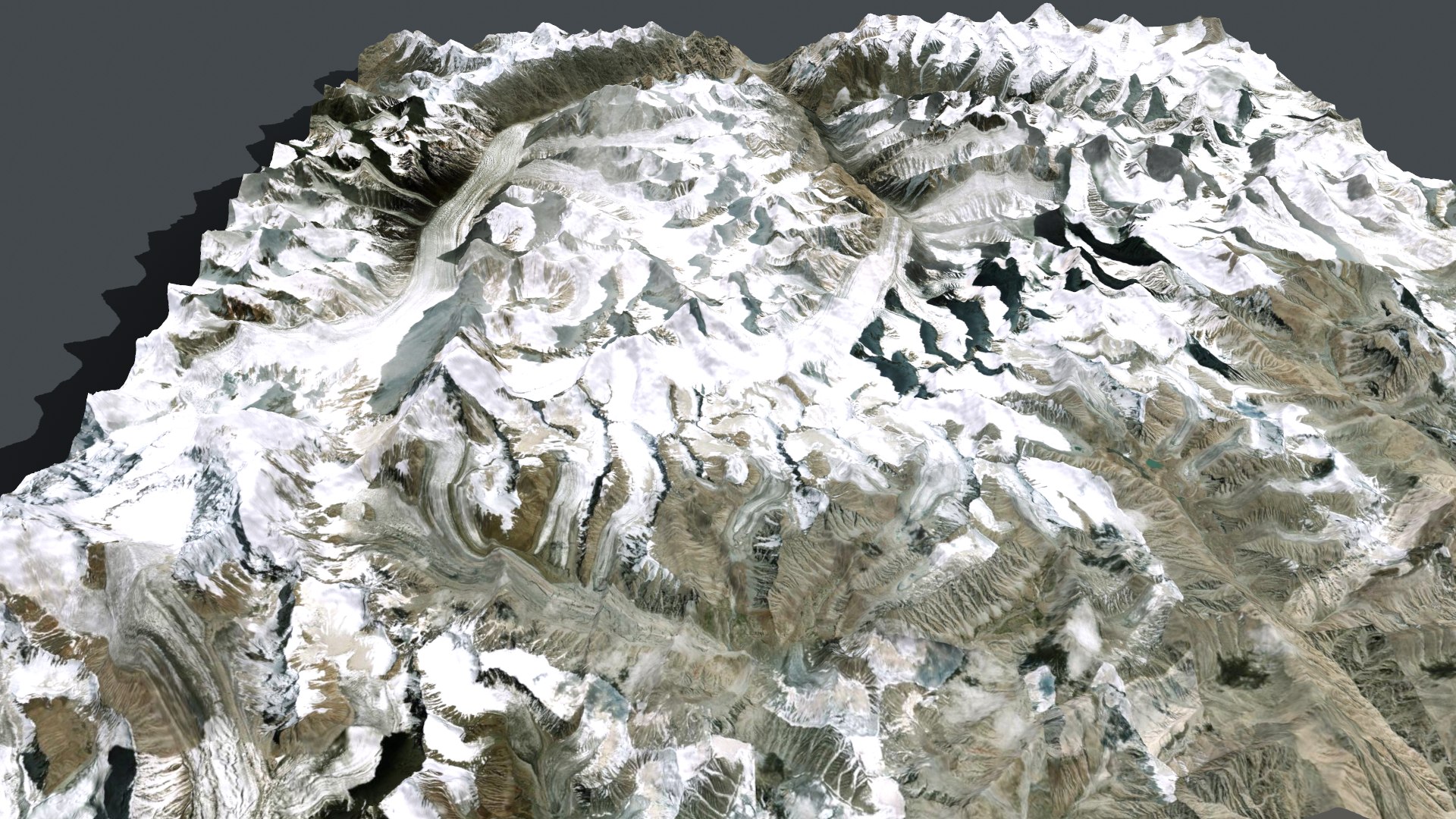 Mountain Landscape Shukpa Kunchang Glacier 3D Model - TurboSquid 1897273