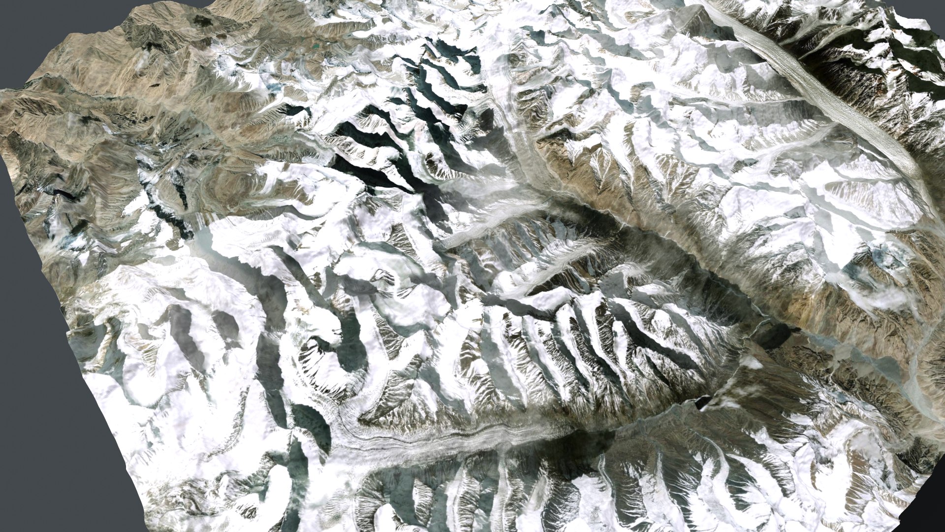 Mountain Landscape Shukpa Kunchang Glacier 3D Model - TurboSquid 1897273