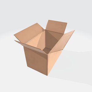 Download 3D Cardboard Box STL Models - TurboSquid