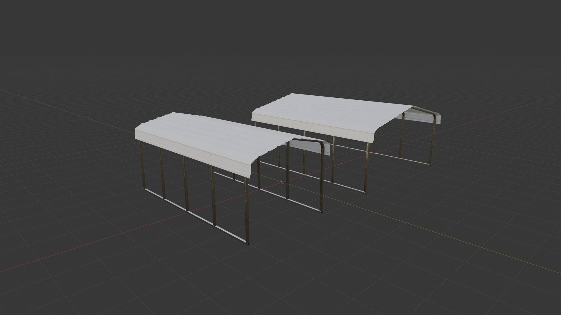 3D Carports - TurboSquid 2457857
