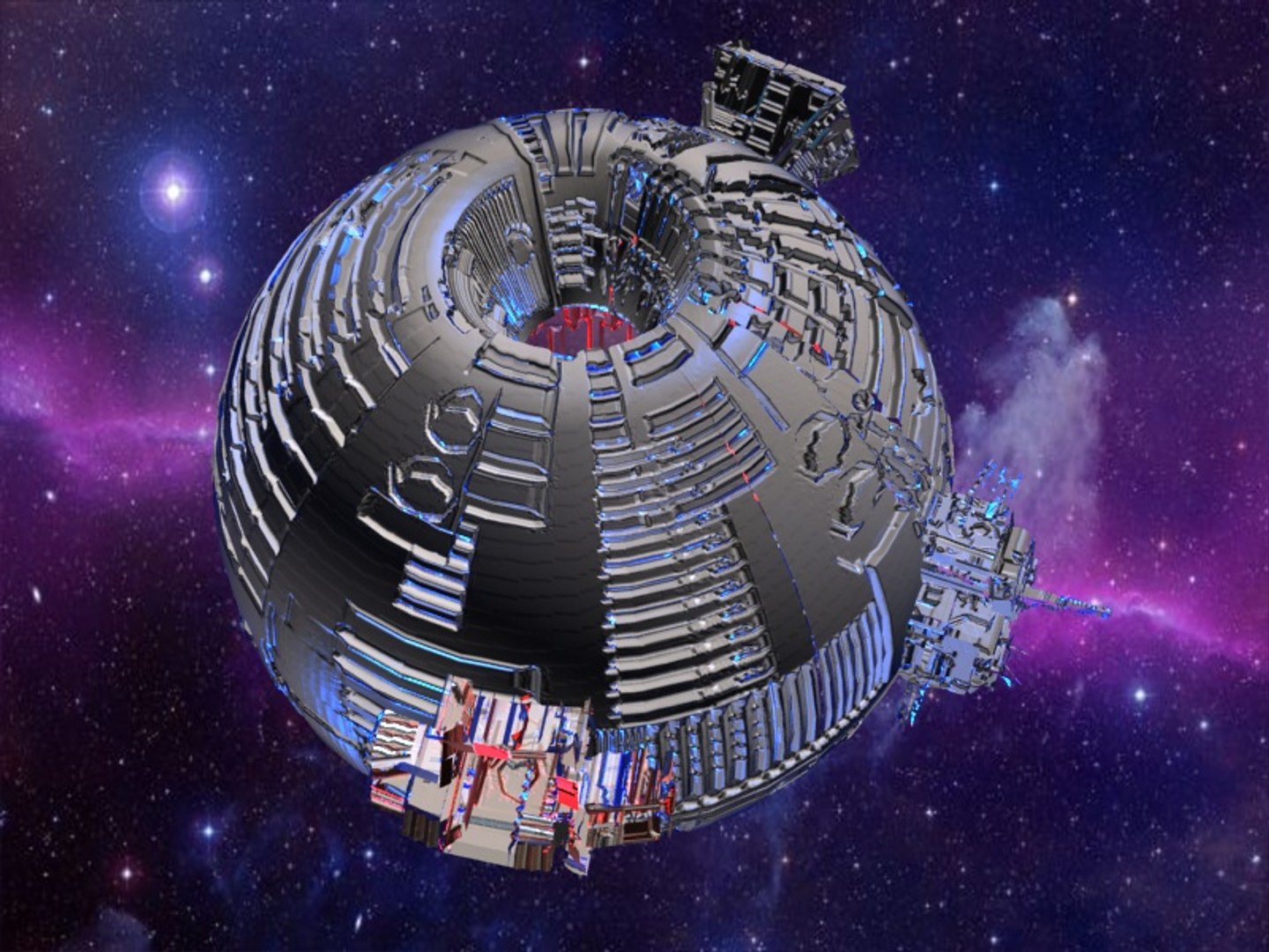 3D sci-fi mother ship - TurboSquid 1196451