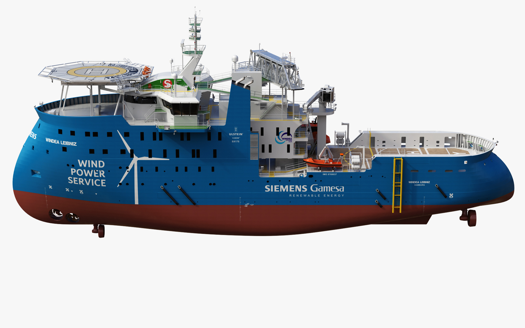 Windea Leibniz SX175 Wind Power Service 3D - TurboSquid 1970921