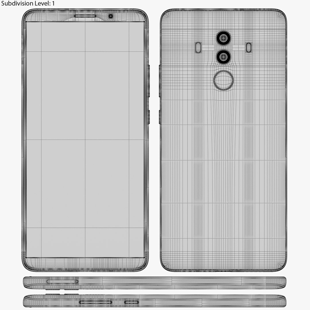 3D Realistic Huawei Mate 10 - TurboSquid 1214897