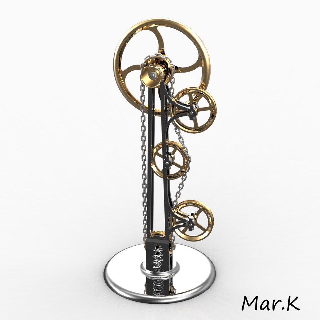 chain perpetuum mobile 3d model
