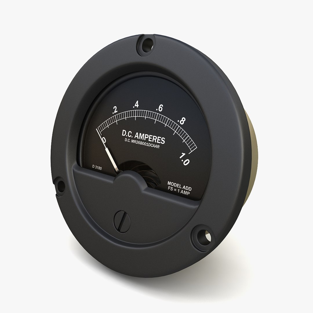 3D vintage dc ammeter 13 - TurboSquid 1559292