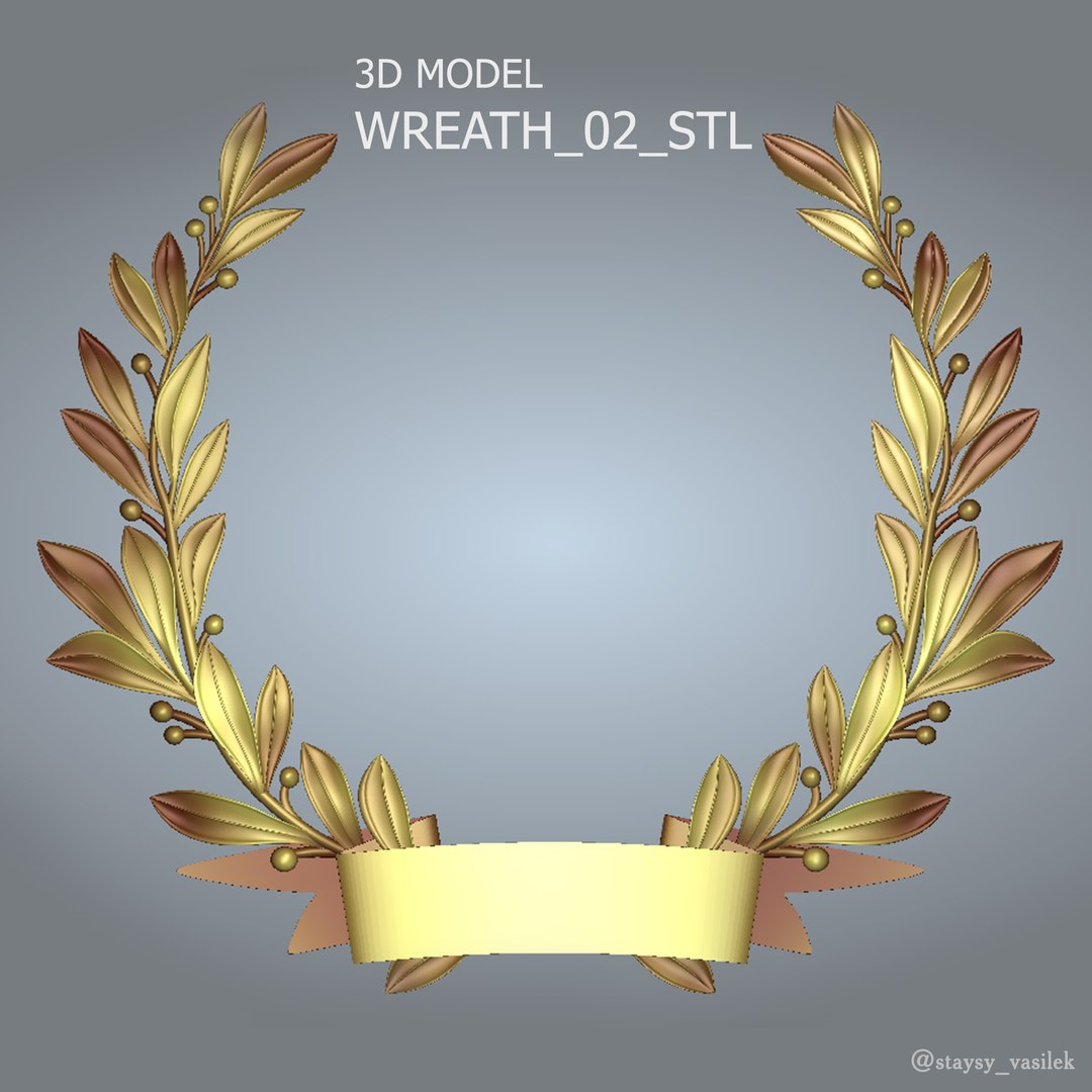 Wreath 02 Cnc 3D Model - TurboSquid 1651435