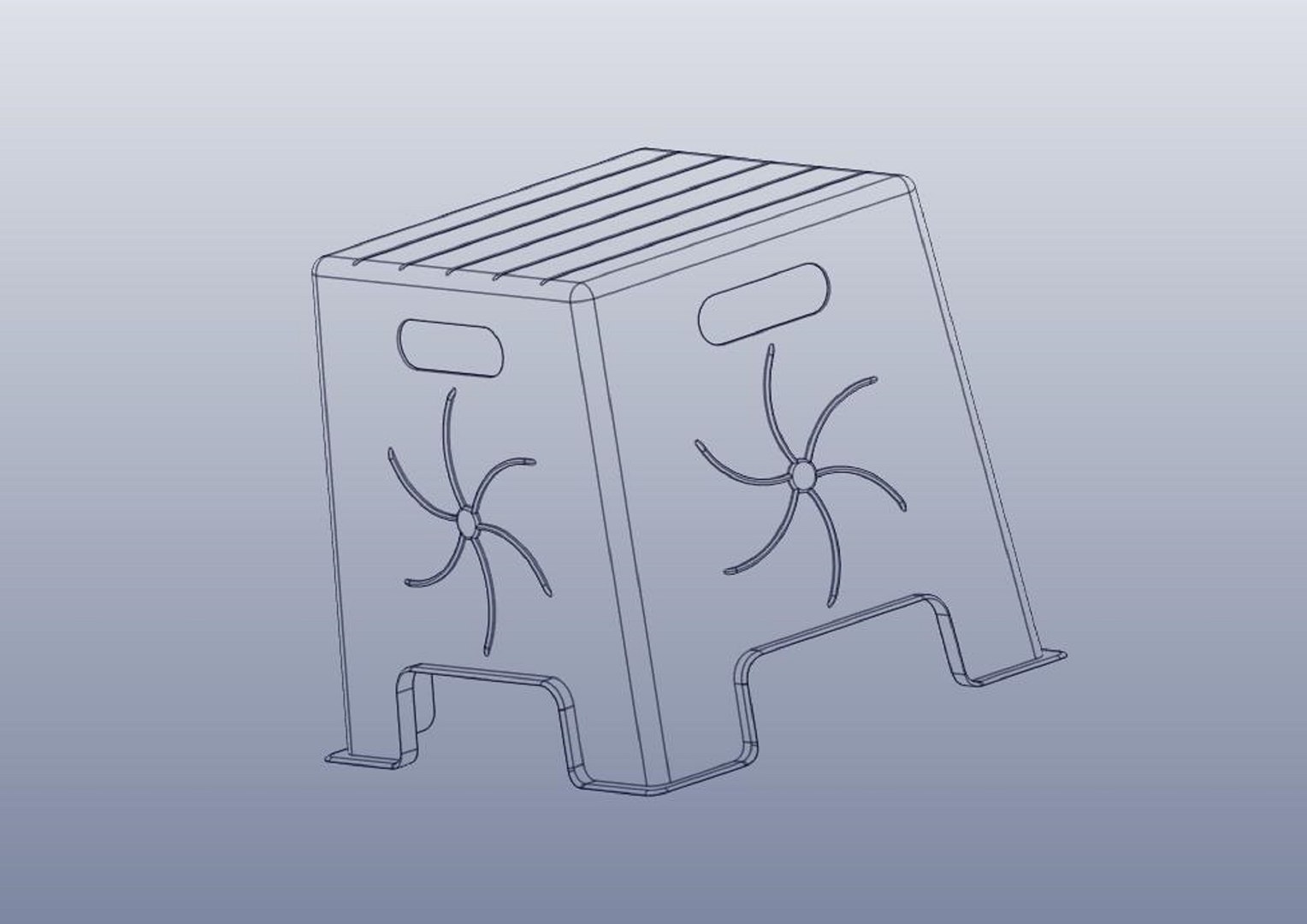 3d Plastic Stool 3D Model - TurboSquid 1784647