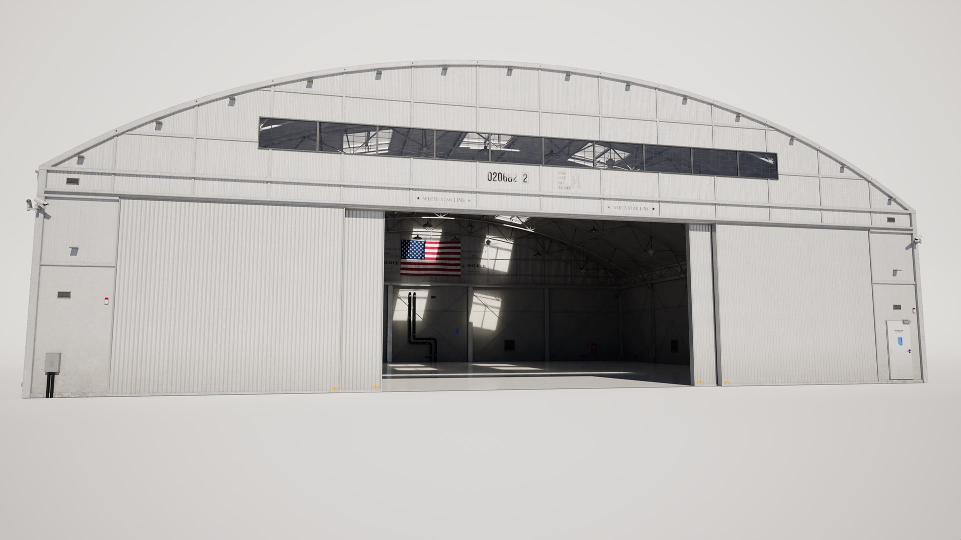 3D Aircraft Hangar Model - TurboSquid 2507367