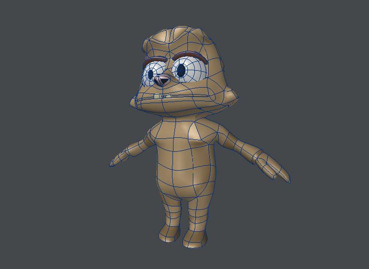 3d model of alien cartoon