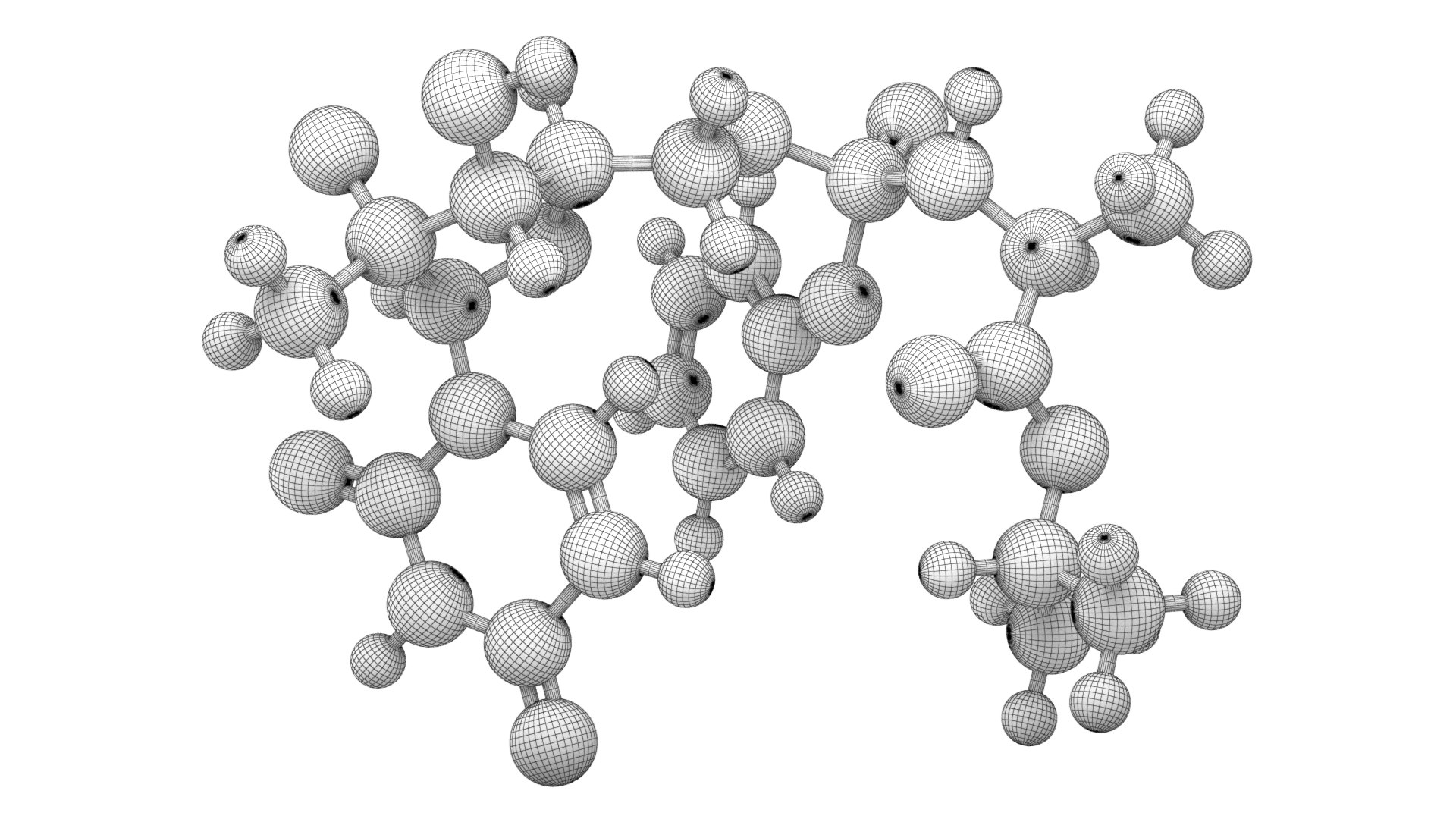 3D Sofosbuvir - C22H29FN3O9P Molecular Structure Model - TurboSquid 1746180