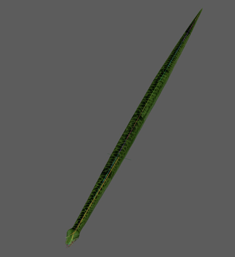 3D Green Python Snake - TurboSquid 2344661