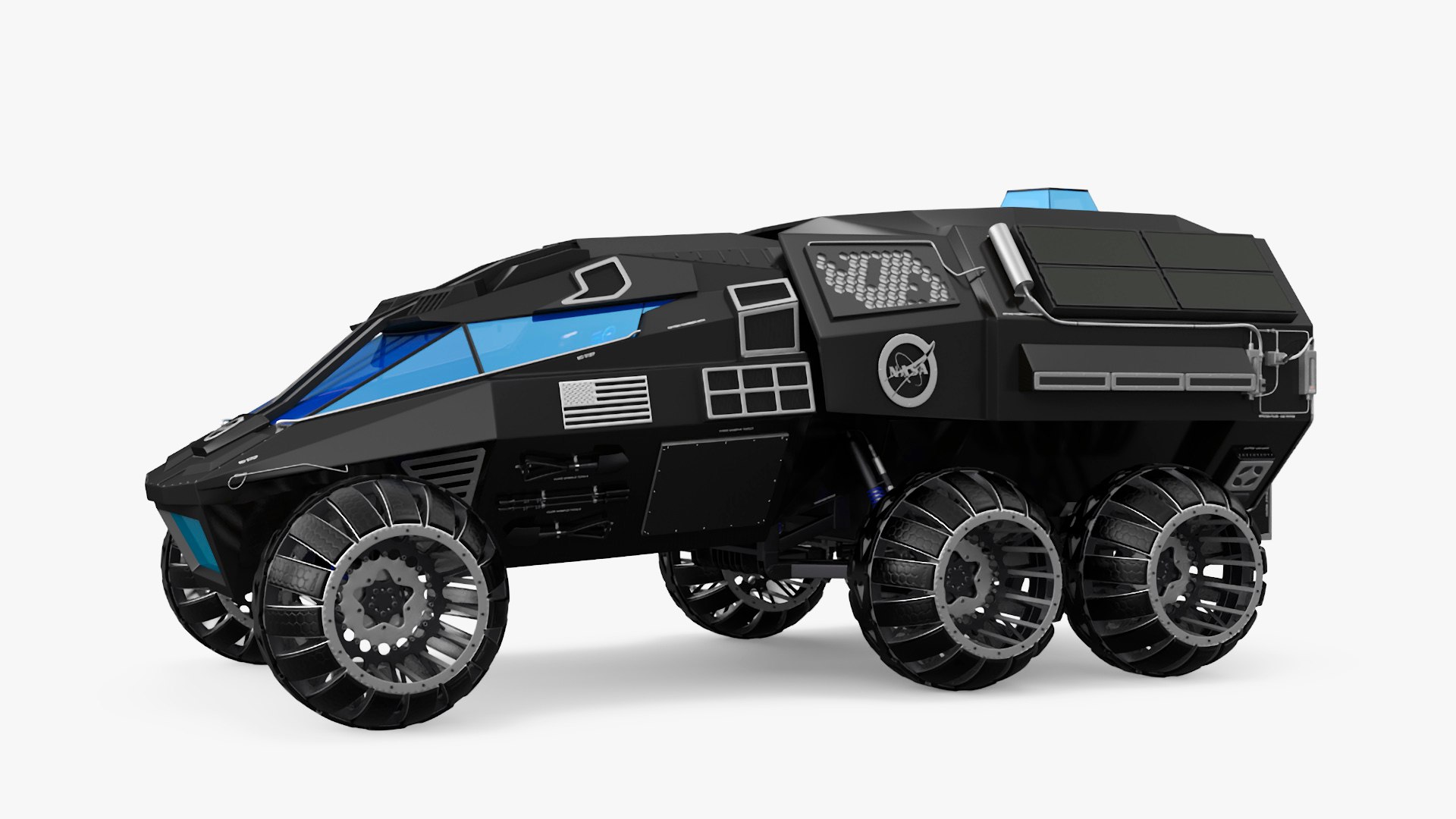 Futuristic Mars Rover In Cave Rigged 3D Model - TurboSquid 2292898