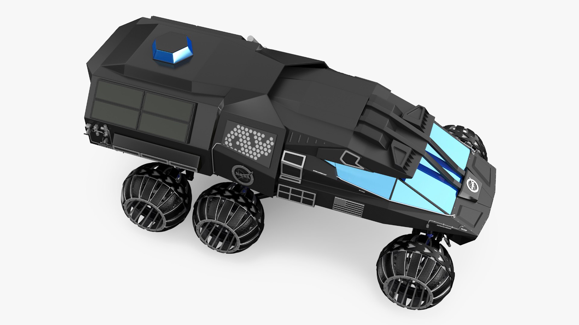 Futuristic Mars Rover In Cave Rigged 3D Model - TurboSquid 2292898