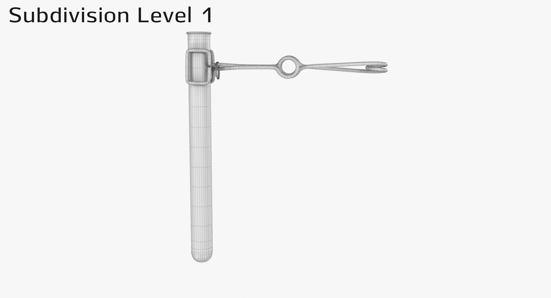 3D Clamp Test Tube Model - TurboSquid 1682036