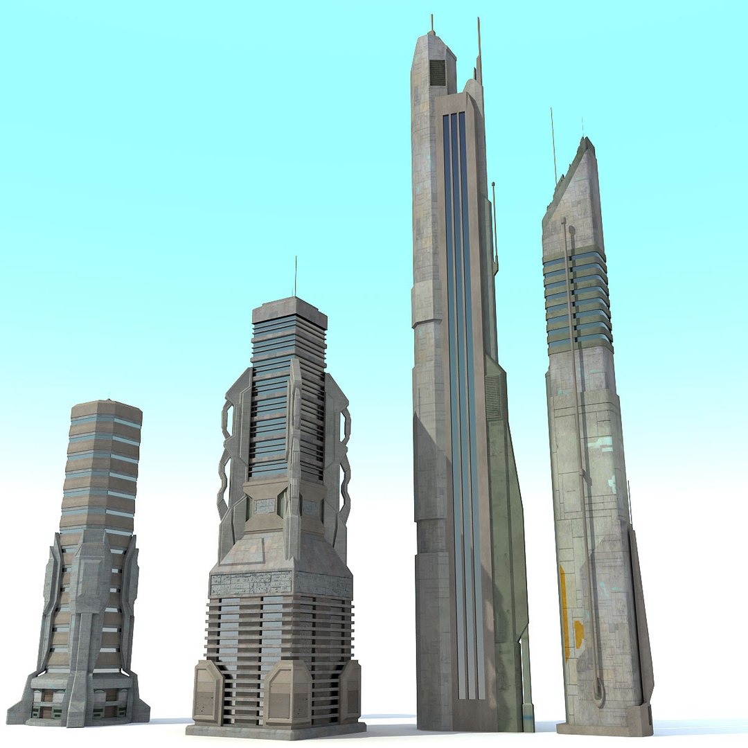 3d Sci Fi City 4 Model