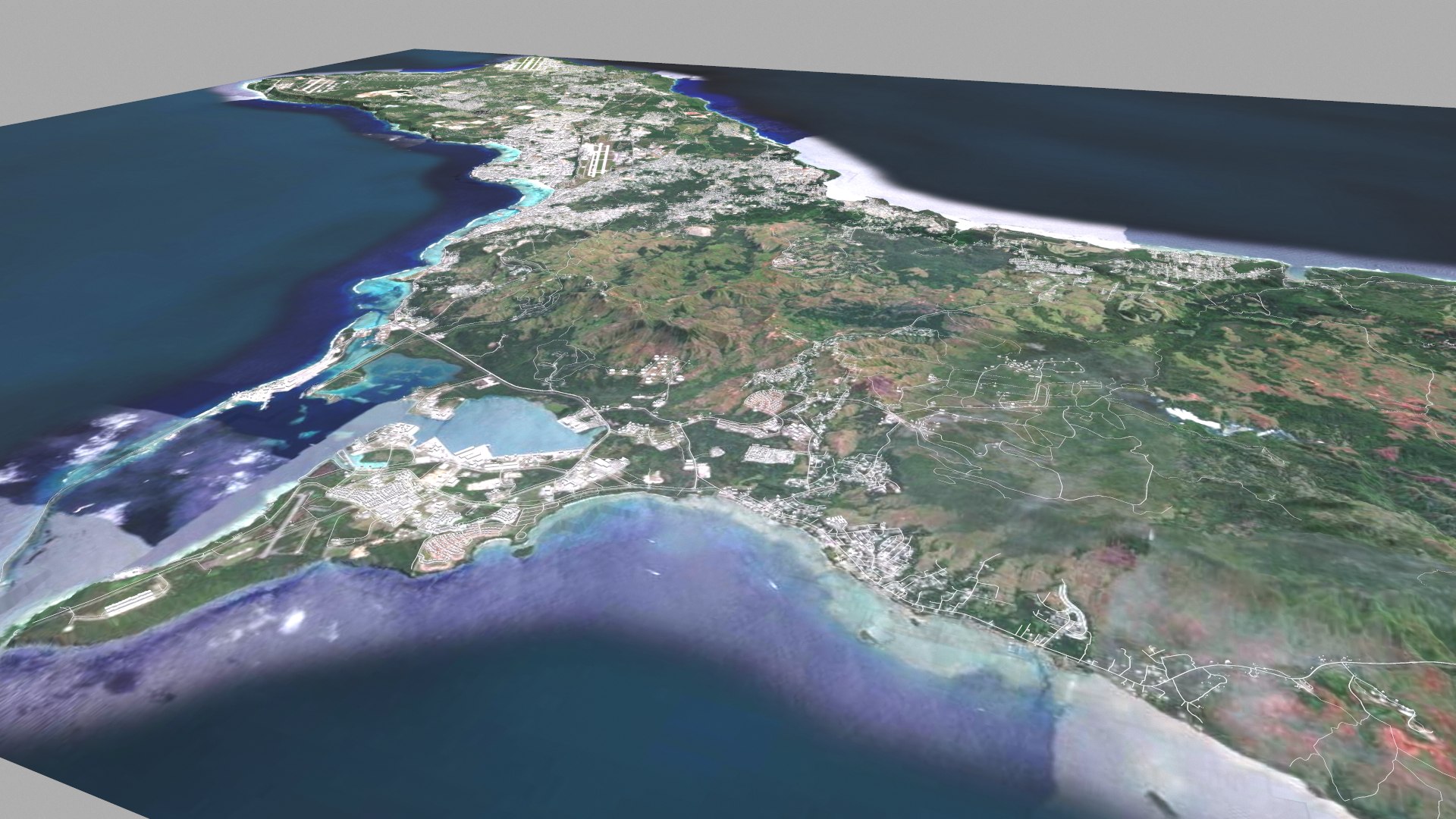 3D Guam Island USA Model - TurboSquid 1940330