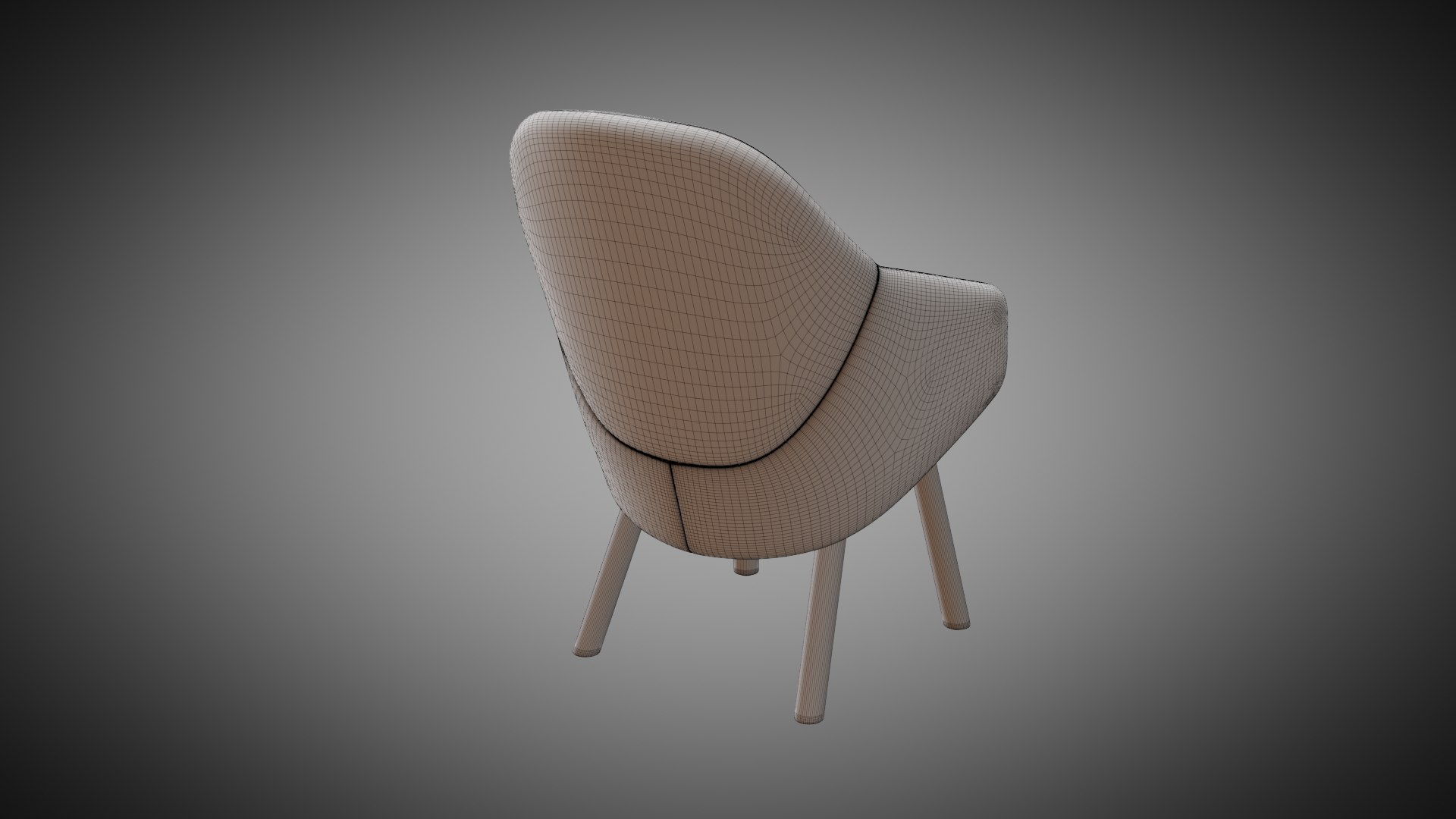 3D model Alba Lounge Armchair by Ton - TurboSquid 1752371