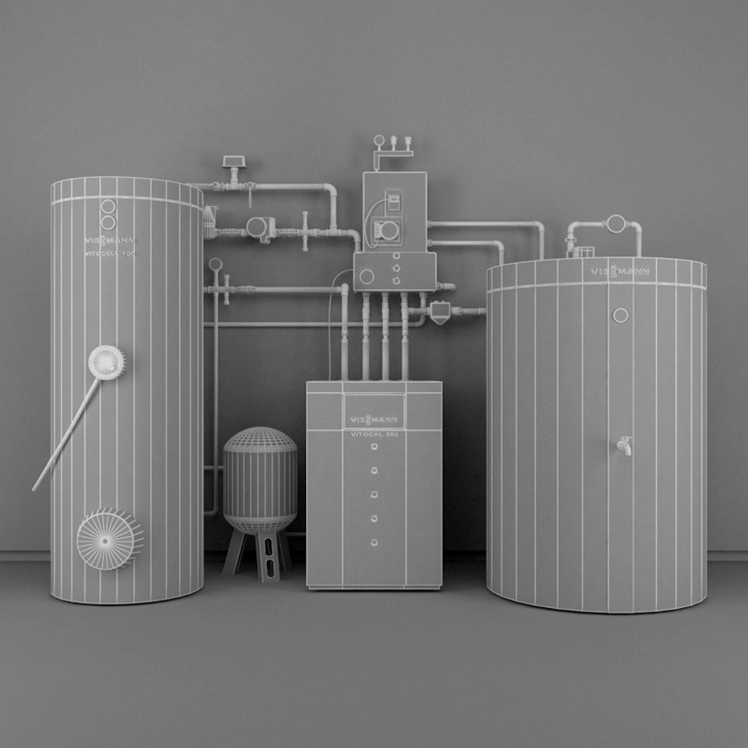 home heating viessmann 3d model