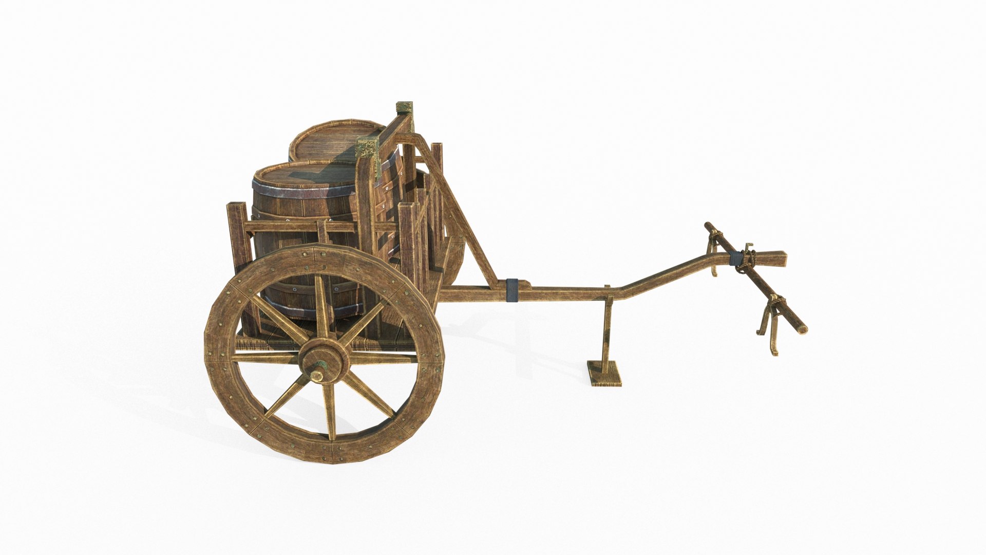 3D model Ancient handcart - TurboSquid 2149746