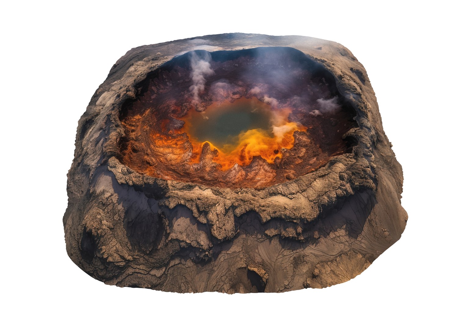 3D Model Mega Volcano - TurboSquid 2064642