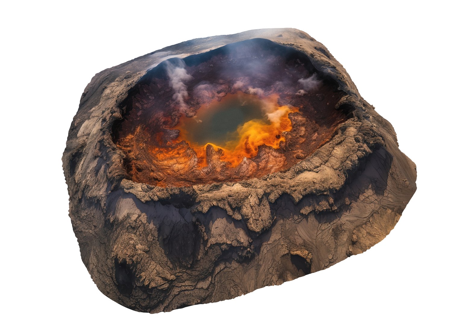 3D Model Mega Volcano - TurboSquid 2064642
