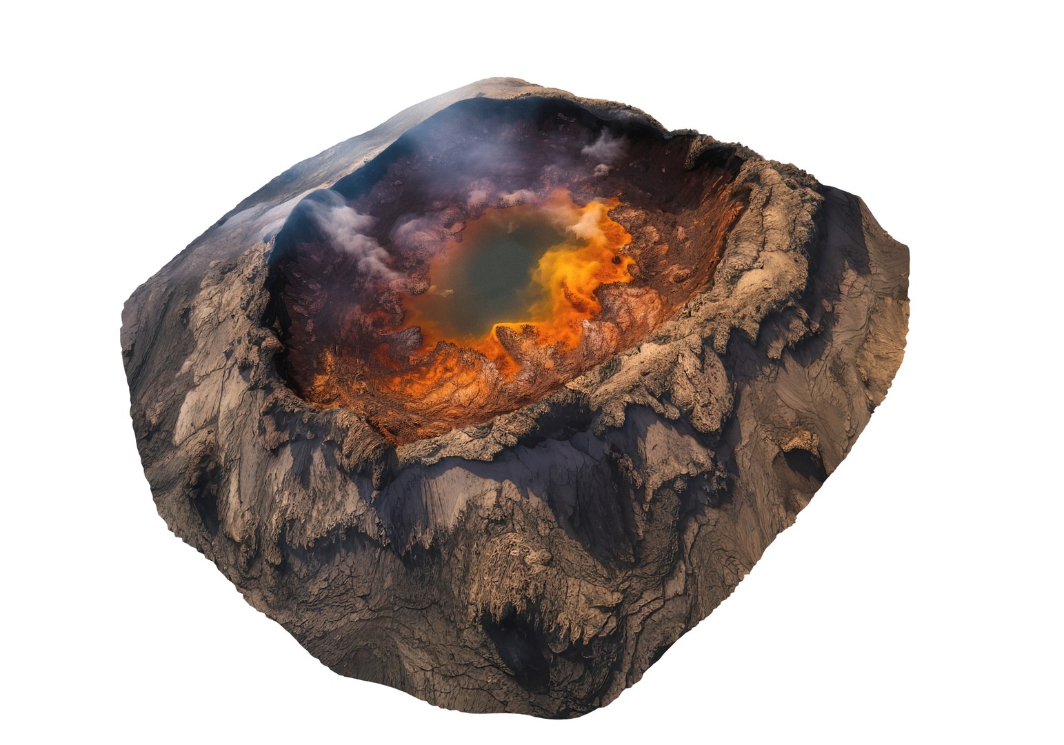 3D Model Mega Volcano - TurboSquid 2064642