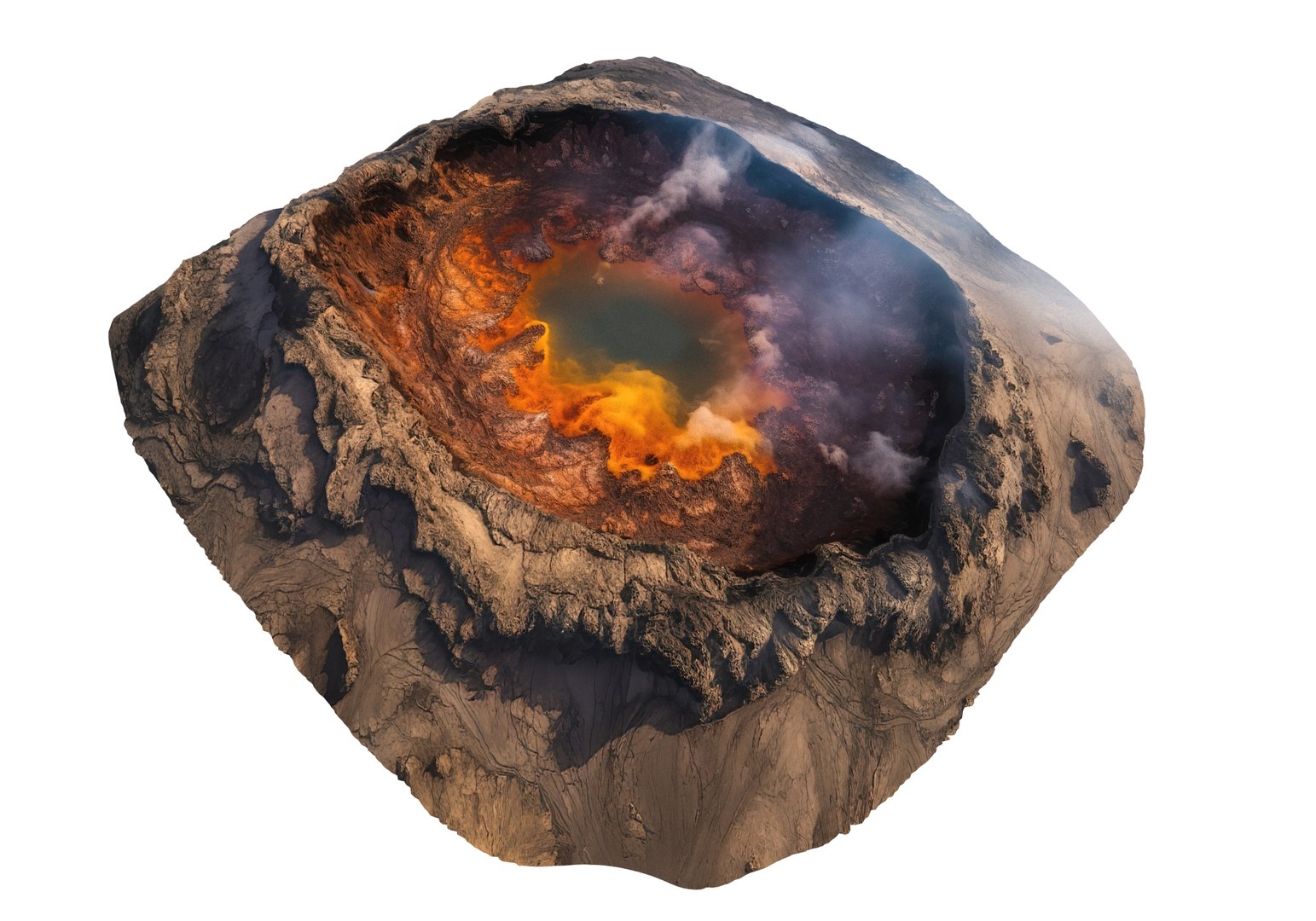 3D Model Mega Volcano - TurboSquid 2064642