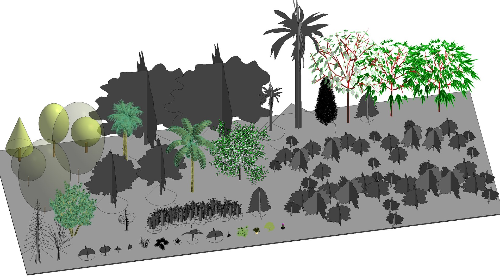 3D Tree Outdoor Landscape Revit Family - TurboSquid 2281173