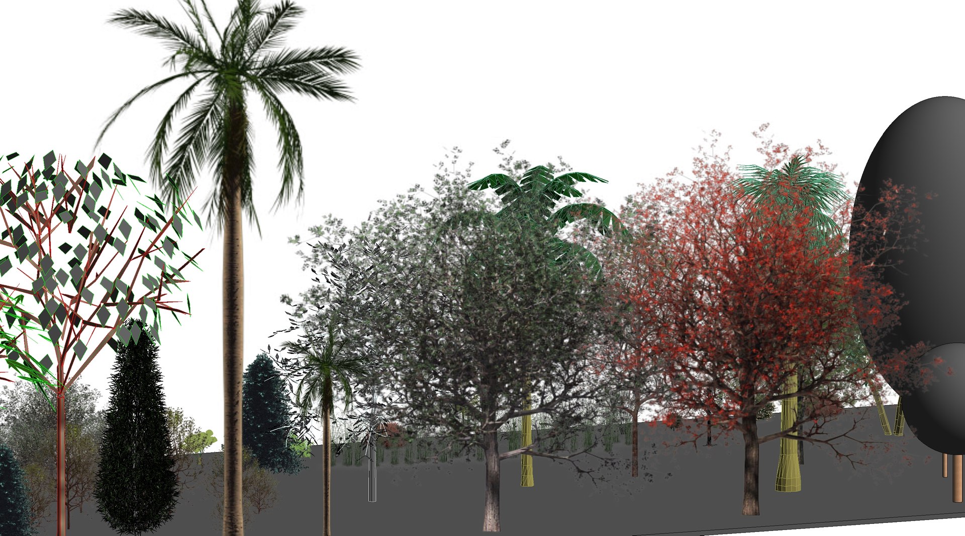 3D Tree Outdoor Landscape Revit Family - TurboSquid 2281173
