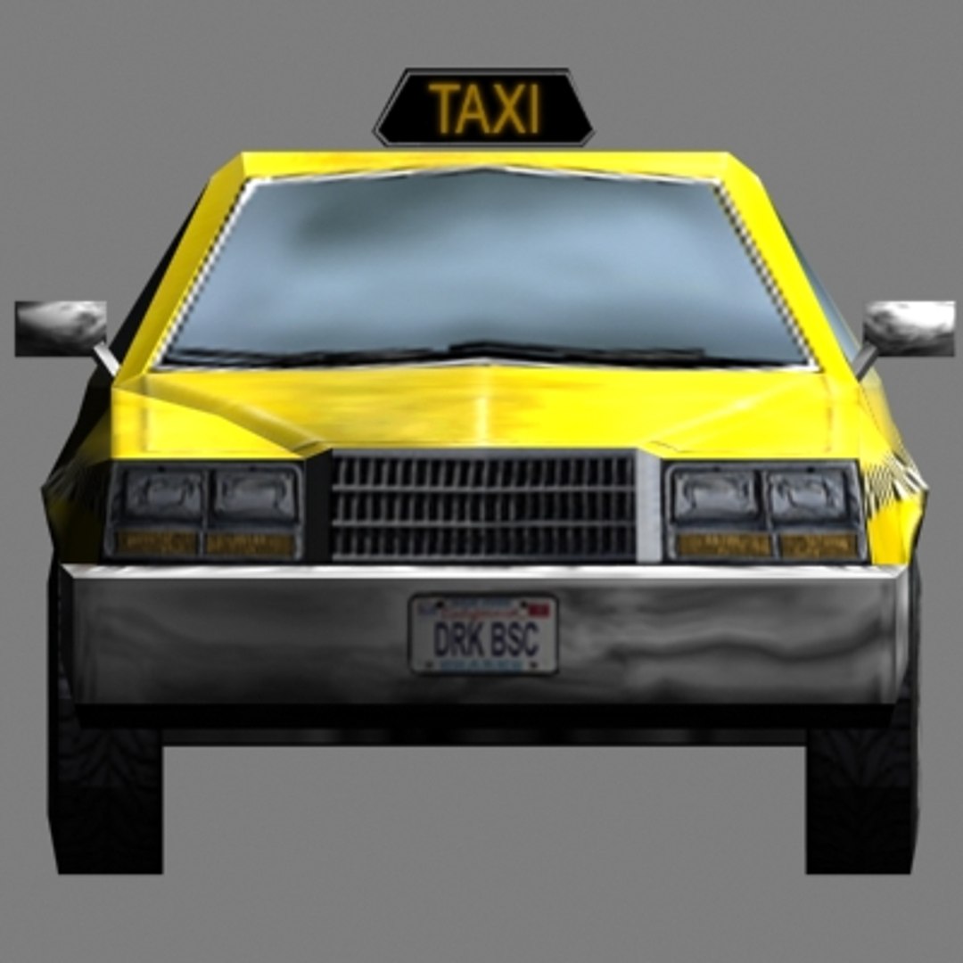 Car Taxi Cab 3d Model