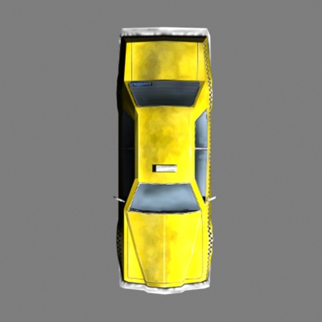 Car Taxi Cab 3d Model