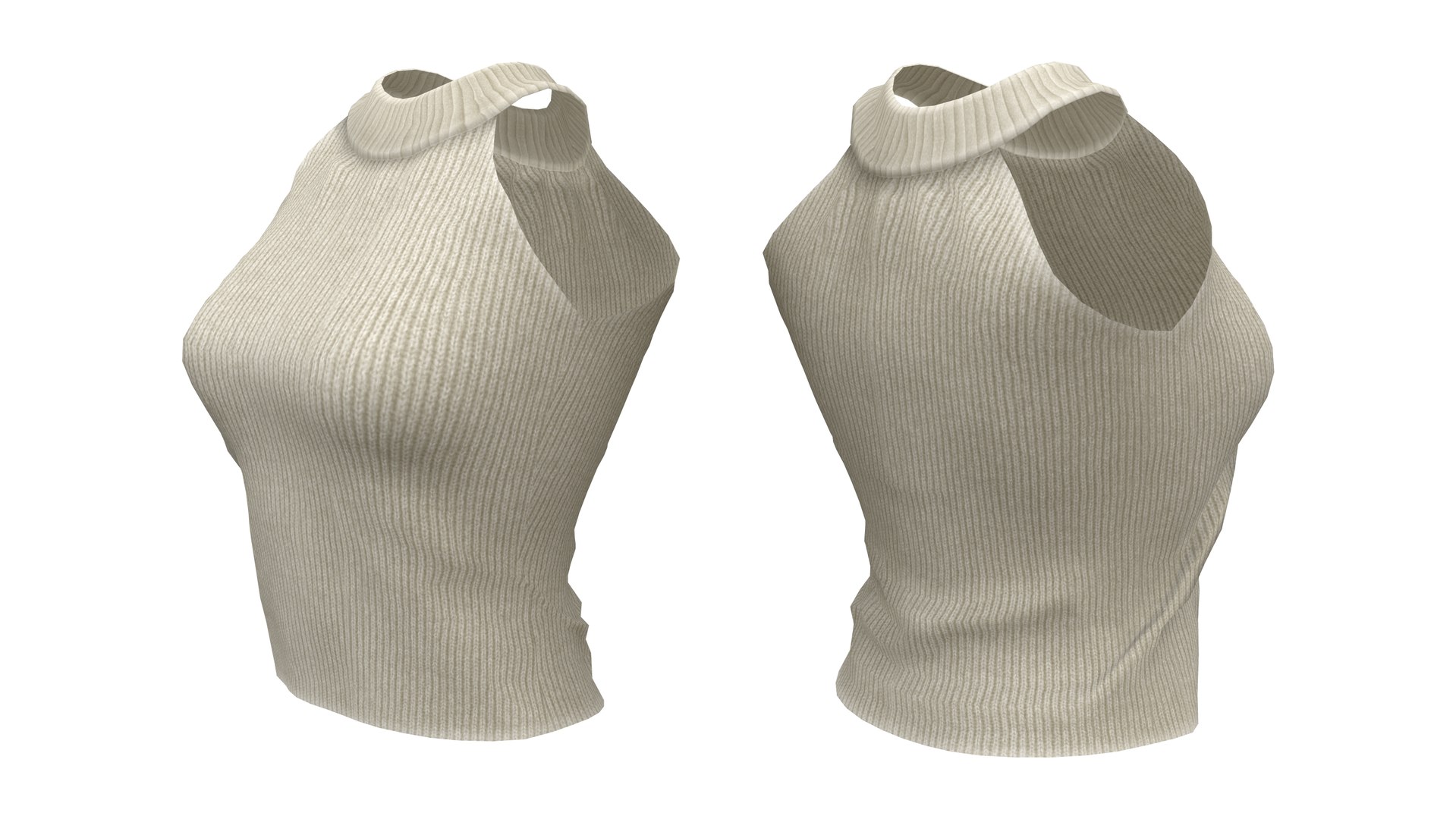 Summer Wooly Crop Top 3D model - TurboSquid 1765534